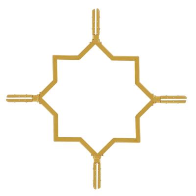 China Golden Georgian Flowers with Painting Processing Method Style Office Building Window Door Hardware Accessories Featuring for sale