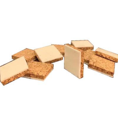 China Glass Protecting Cork Pad Foam Rolls Self Adhesive Square Cork Spacers Pads for Glass Transportation for sale