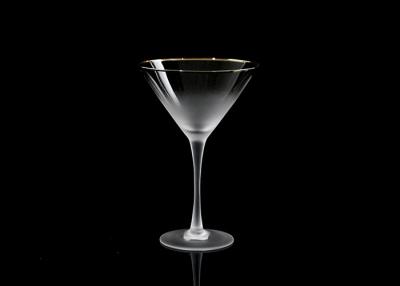Cina Cristallo senza piombo vetri di Martini da 10 once con mezza sabbiatura della ciotola in vendita