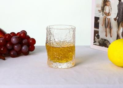 China Niet Leaded 9 oz-Whiskyglazen, Debossed Crystal Cocktail Glasses Te koop