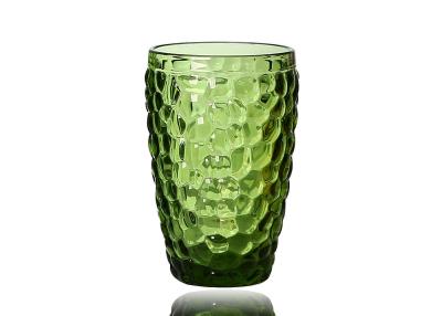 Cina La mano verde d'annata ha premuto i vetri di vino 9oz Crystal Wine Goblets in vendita