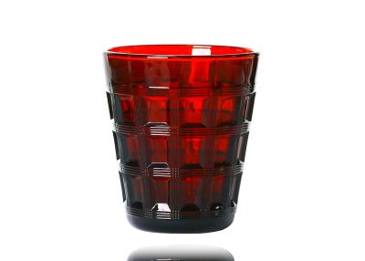 Cina La mano ha premuto i bicchieri verdi dei di vetro del whiskey 280ml e senza piombo solidi colorati solidi in vendita