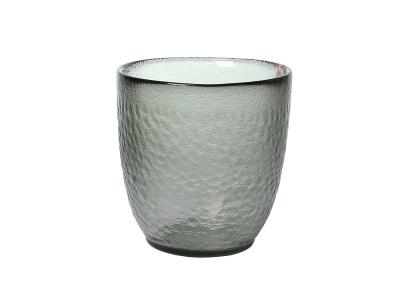 China De hand drukte de 95mm Gekleurde Houder van de Glaskaars met Aangepast Embleem Te koop