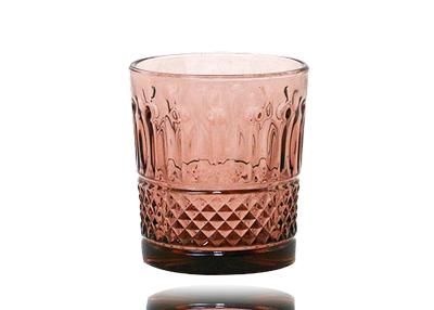 Cina La mano del CE ha sollecitato Amber Smoky Grey solida 9OZ Crystal Whiskey Glasses For Drinking in vendita