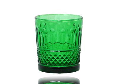 Cina La mano del CE ha sollecitato Amber Smoky Grey solida 9OZ Crystal Whiskey Glasses For Drinking in vendita