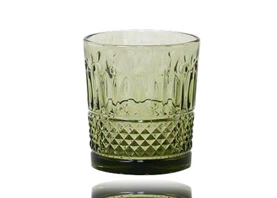 Cina La mano del CE ha sollecitato Amber Smoky Grey solida 9OZ Crystal Whiskey Glasses For Drinking in vendita