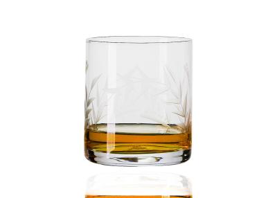 China 270ml fundido mão 95mm Crystal Whiskey Glasses Thin Wall antiquado, Crystal Whiskey Glasses à venda