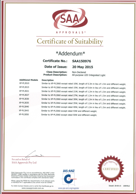 Product certification 2