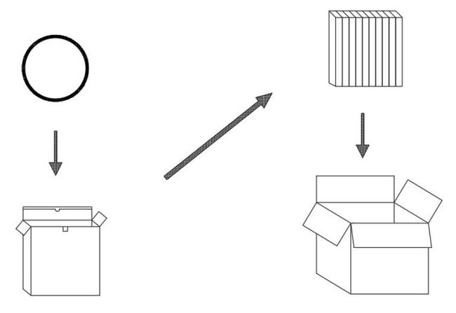 Multiple LED ceiling lights in different sizes
