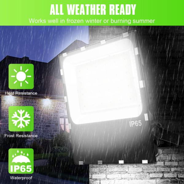 Quality Waterproof 100w Led Floodlight 190lm/W AC100~277V Led Security Light for sale