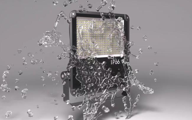 100W Slim LED Flood Light - front view showing sleek design and lighting surface