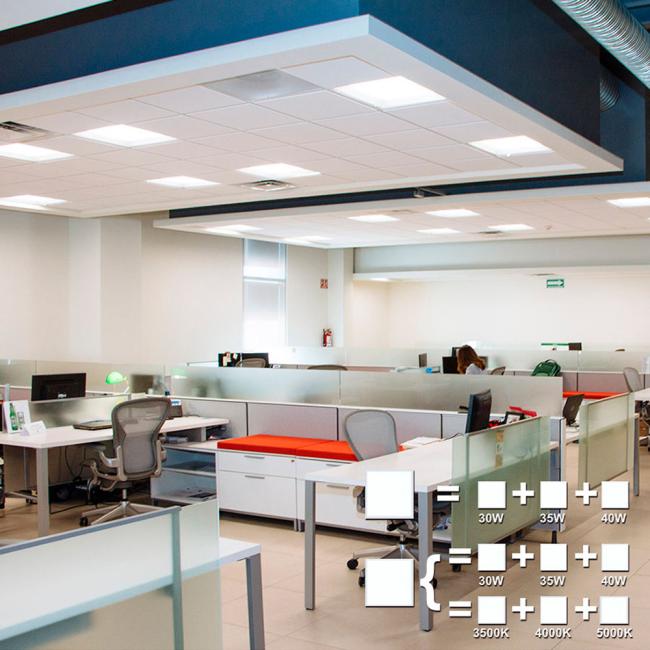 LED Panel Light in office setting