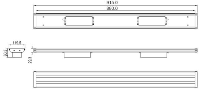 Aluminum LED Linear Strip Tube Light product image