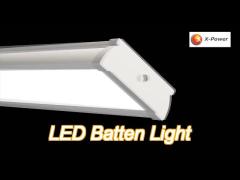 waterproof 2ft led batten light fluorescent light fixture with switchable cct power