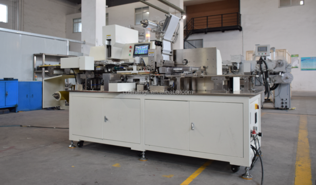 Semi-automatic chocolate wrapping machine front view