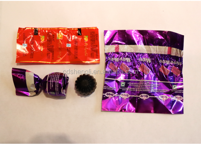 Automatic high speed chocolate wrapping machine diagram