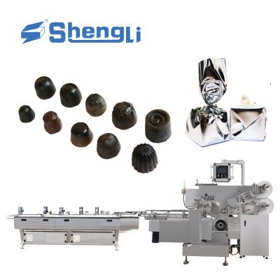 China 15mm-30mm Candy Packaging Machine 260ppm Chocolate Twist Wrapping Machine for sale