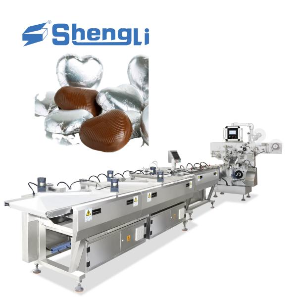 Quality Heart Shaped Chocolate Wrapper Machine CE Foil Paper Packaging Machine for sale