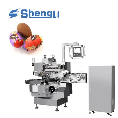 China 150Pcs/Min Chocolate Egg Foil Wrapping Machine Chocolate Wrapper Machine for sale