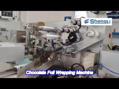chocolate foil wrapping machine with 90-120pics/min packing speed 380v 50hz 3ph power supply