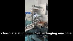 Umbrella-shaped chocolate aluminum foil packaging machine