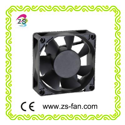China 12 volt fan 70mm ball bearing fan with waterproof IP67 for fireplace 70*70*25mm qt usb fan for sale