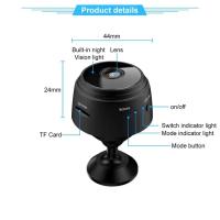China ABS Infrared Mini Wireless Security Camera 1080P P2P CCTV Night Vision Motion Tracker for sale