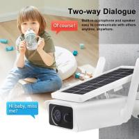 China PTZ Outdoor Solar Panel Security Camera Wireless 3MP 1296p with Floodlight and PIR Motion Detection for sale