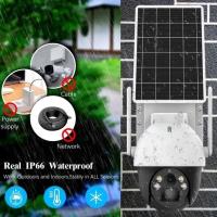 China 4G LTE Solar Panel Security Camera 4MP Wireless Outdoor PTZ with 18000mAh Battery for sale