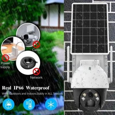 Cina videocamera di sicurezza 4MP Wireless For Outdoor del pannello solare di 3G 4G LTE in vendita