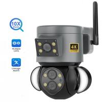 China 4MP Panoramic CCTV Security Camera with 10x Optical Zoom Floodlight PTZ Outdoor for sale