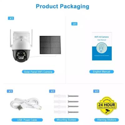 Cina Audio bidirezionale all'aperto del CCTV di 4MP Wireless Solar Powered con il sensore di CMOS in vendita
