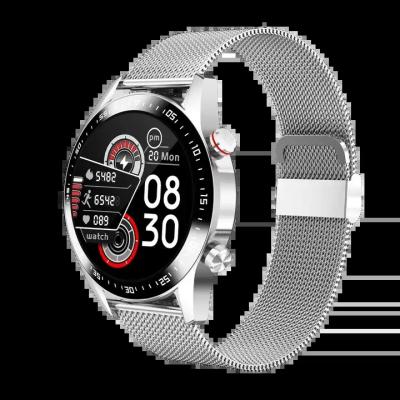China BT 5.0 Smart Watch Android Round Smartwatch E12 Te koop