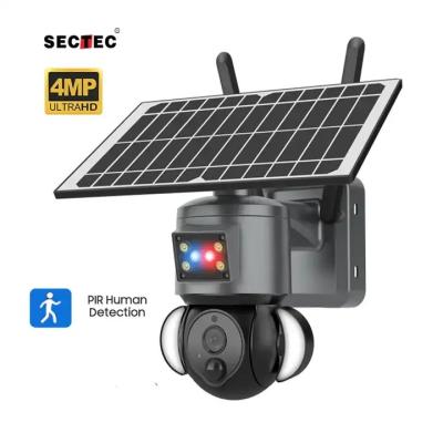 Cina Videocamera di sicurezza HD 4MP 4G del pannello solare della rete del IP di WiFi per all'aperto in vendita