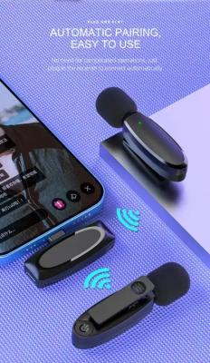 Cina Microfono senza fili di Mini Microphone No App Needed Lavalier per Iphone in vendita
