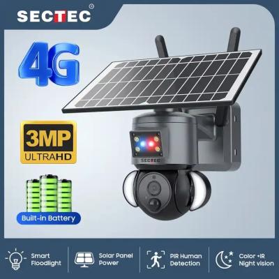 Cina Videocamera di sicurezza HD 4MP 4G del pannello solare della rete del IP di WiFi per all'aperto in vendita