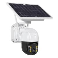 China 4G Solar Powered PTZ Security Camera Outdoor 1080P with 30M Night Vision and 12000mAh Battery for sale