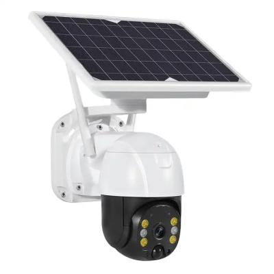 Cina Macchina fotografica alimentata solare della carta PTZ di deviazione standard, videocamera di sicurezza all'aperto 4G con il pannello solare in vendita