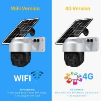 China Weatherproof 6.8W 4G Solar PTZ Camera Wireless Battery Security Camera for sale