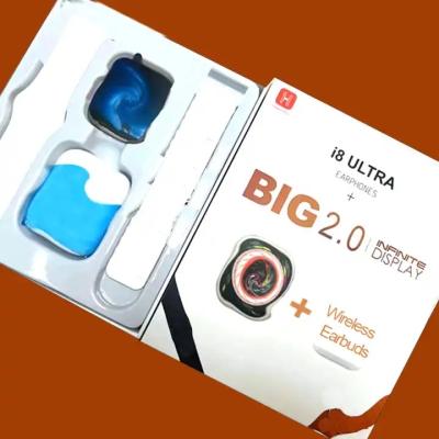China Fone de ouvido do Smart Watch TWS de Smartwatch com T 2 em 1 relógio 8 I8 ultra S8 Serie8 à venda