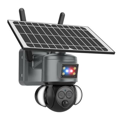 Cina Avvertimento blu rosso della macchina fotografica solare di Wifi del proiettore di Smart dello zoom di PTZ 12X in vendita