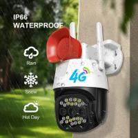 China 3MP 4G Security Camera with White CMOS Sensor V380 Pro Siren Pan Tilt 355° for sale