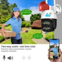 China 3MP 4G Security Camera with White CMOS Sensor V380 Pro Siren Pan Tilt 355° for sale