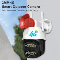 China 3MP 4G Security Camera with White CMOS Sensor V380 Pro Siren Pan Tilt 355° for sale