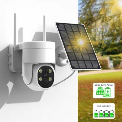 Cina 4CH WIFI Security Camera System Wireless Cctv Wifi Solar Nvr 4MP Solar IP Battery in vendita