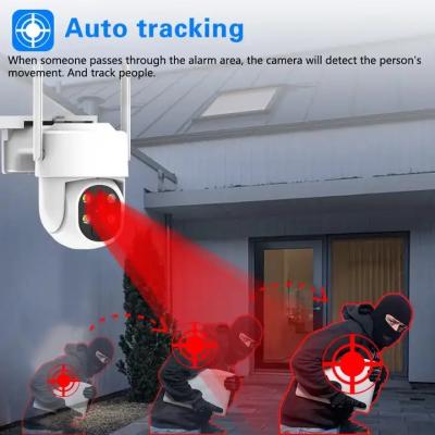 Cina 4CH WIFI Security Camera System Wireless Cctv Wifi Solar Nvr 4MP Solar IP Battery in vendita
