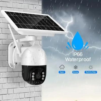 China Battery Power 4G Wifi Solar PTZ Camera Outdoor Solar P2P Wireless Camera à venda