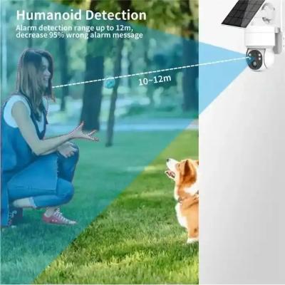 China Battery Power 4G Wifi Solar PTZ Camera Outdoor Solar P2P Wireless Camera à venda