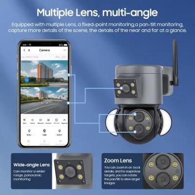 Cina 4Mp 10X Optical Zoom PTZ Floodlight Camera Weatherproof  IP65 Waterproof in vendita