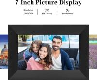 China 7 Inch WiFi Digital Photo Frame 1024x600 Capacitive Touch Screen Smart Picture Frame for sale